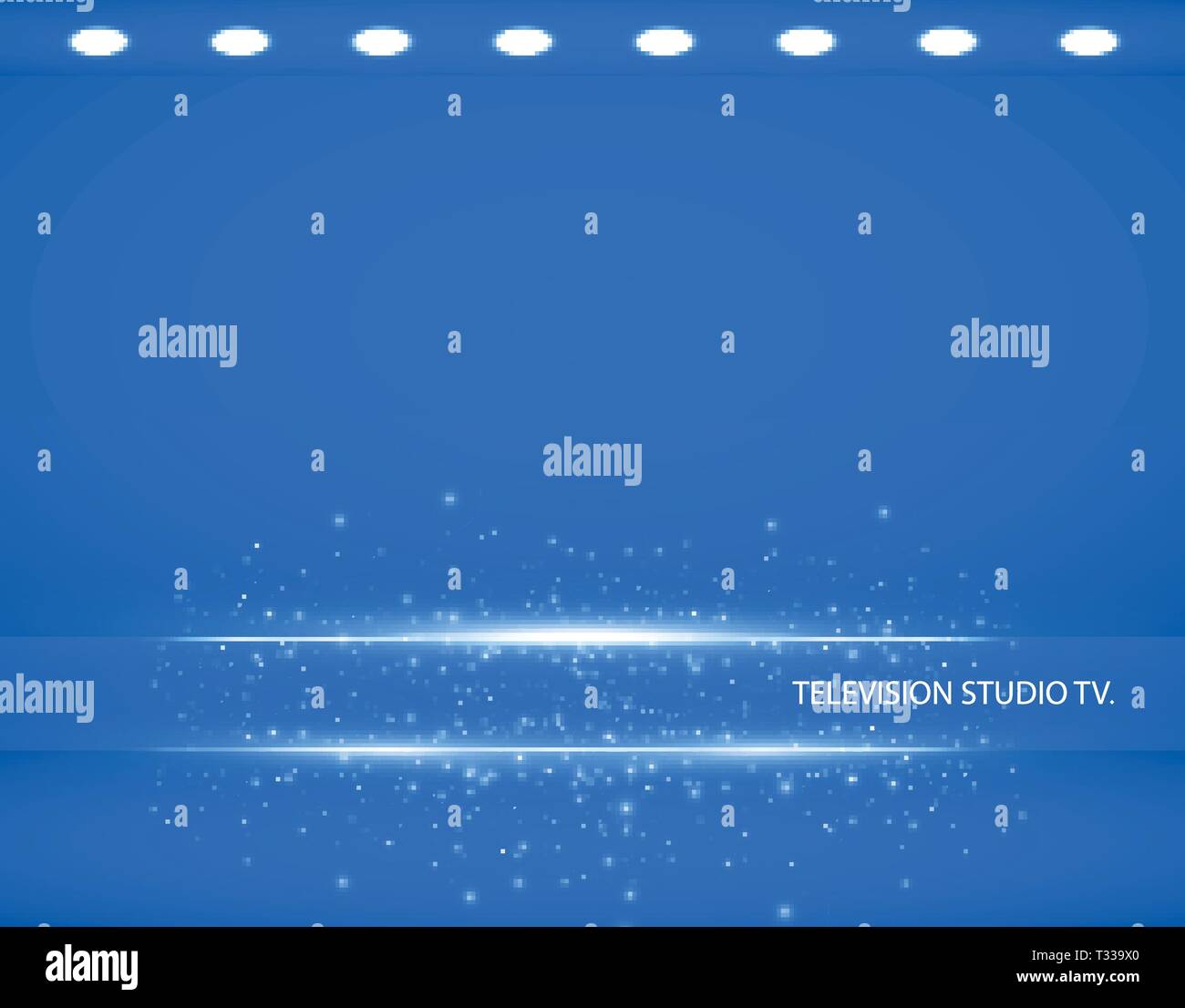 Studio background. Vector empty blue studio for your design, spotlight ...