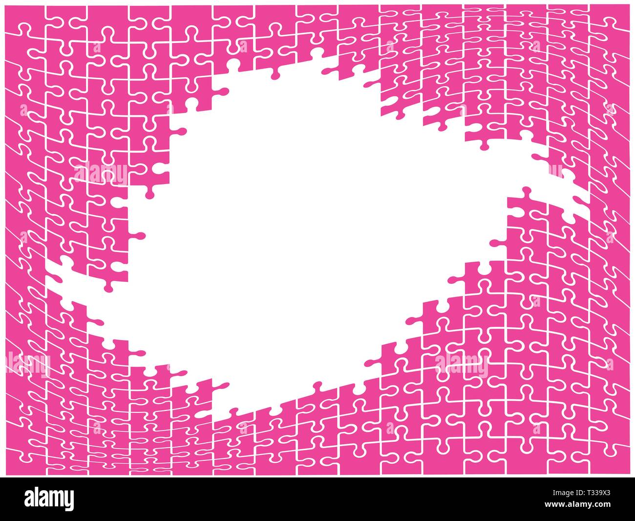 Abstract background of puzzle pieces. Window for text. Vector Stock ...