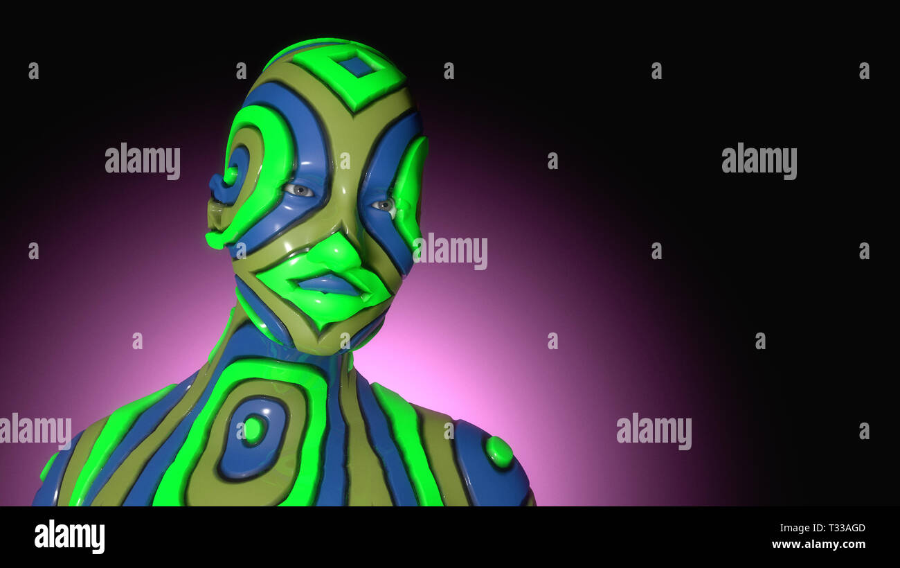 3d render human shattered hi-res stock photography and images - Alamy