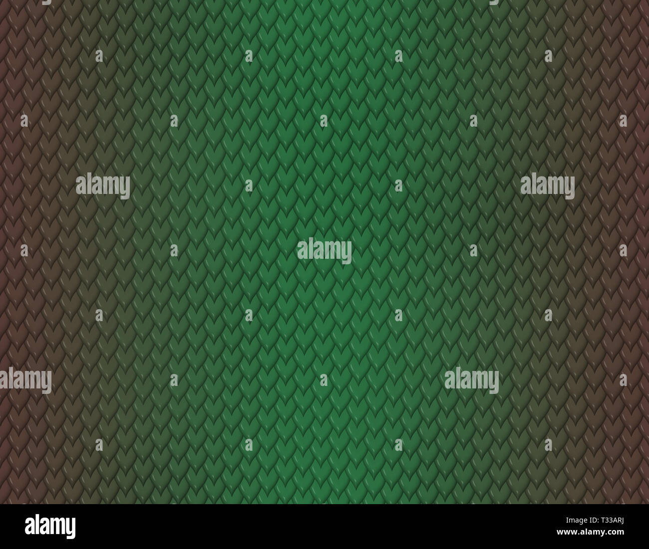 Green and brown gradient snake skin seamless pattern, short sharp scale ...