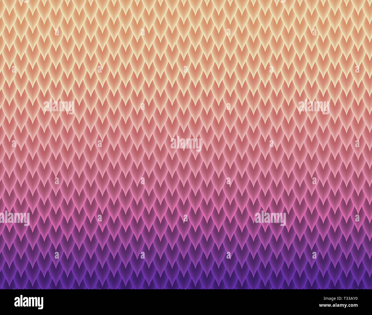 Orange and violet gradient snake skin seamless pattern, long sharp ...