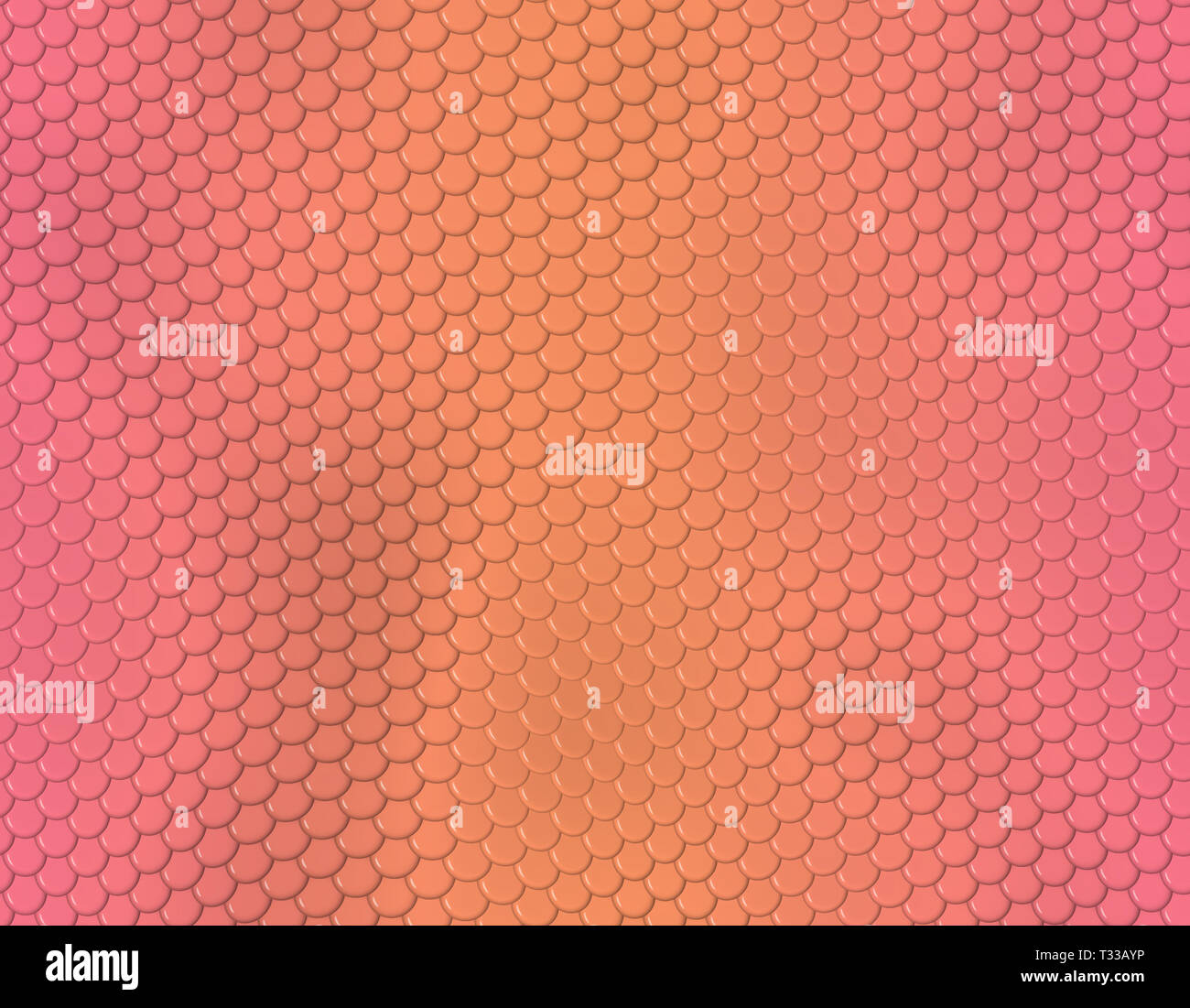 Pink and orange gradient snake skin seamless pattern, round scale Stock ...
