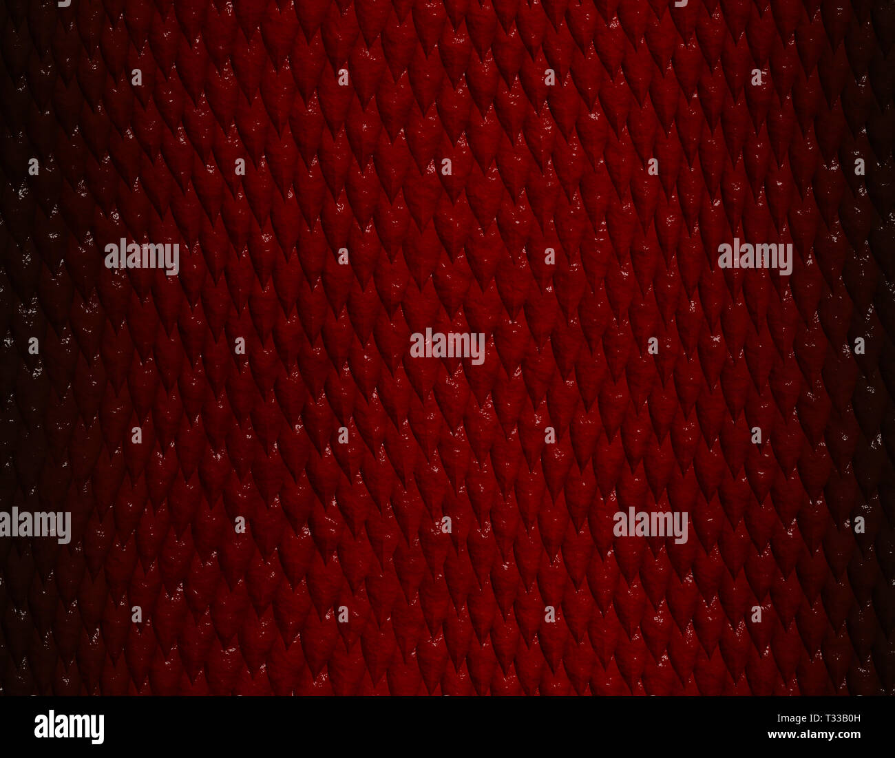 Red and deep red gradient snake skin seamless pattern, long sharp scale ...
