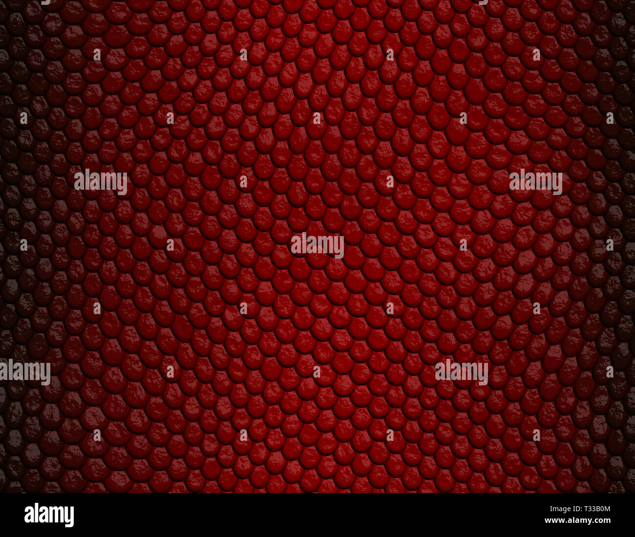 Red and deep red gradient snake skin seamless pattern, round scale ...