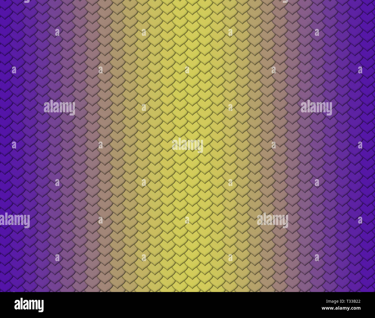 Violet and yellow gradient snake skin seamless pattern, heart shape ...