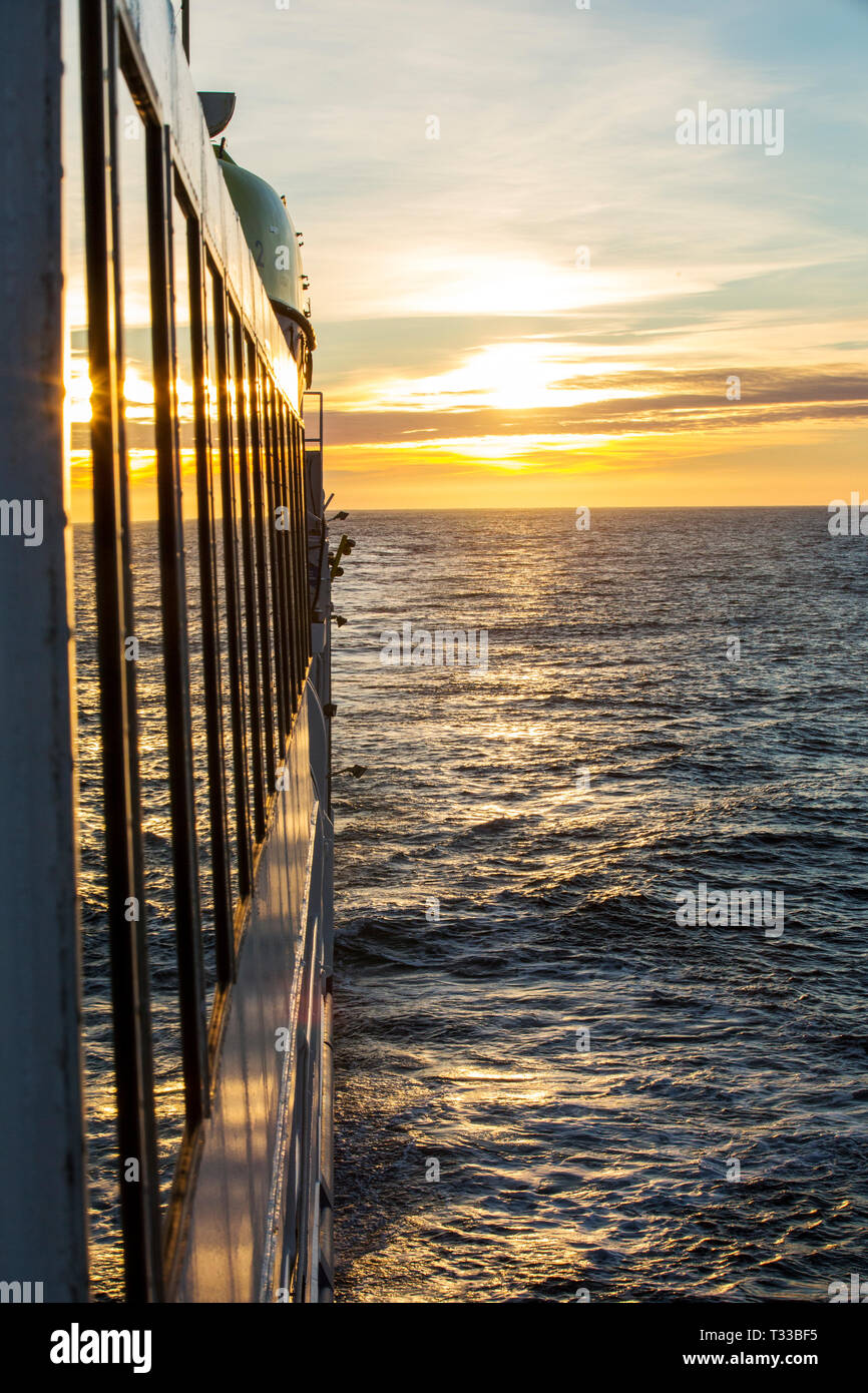 An Antarctic cruise ship in the Southern Ocean off the Antarctic ...