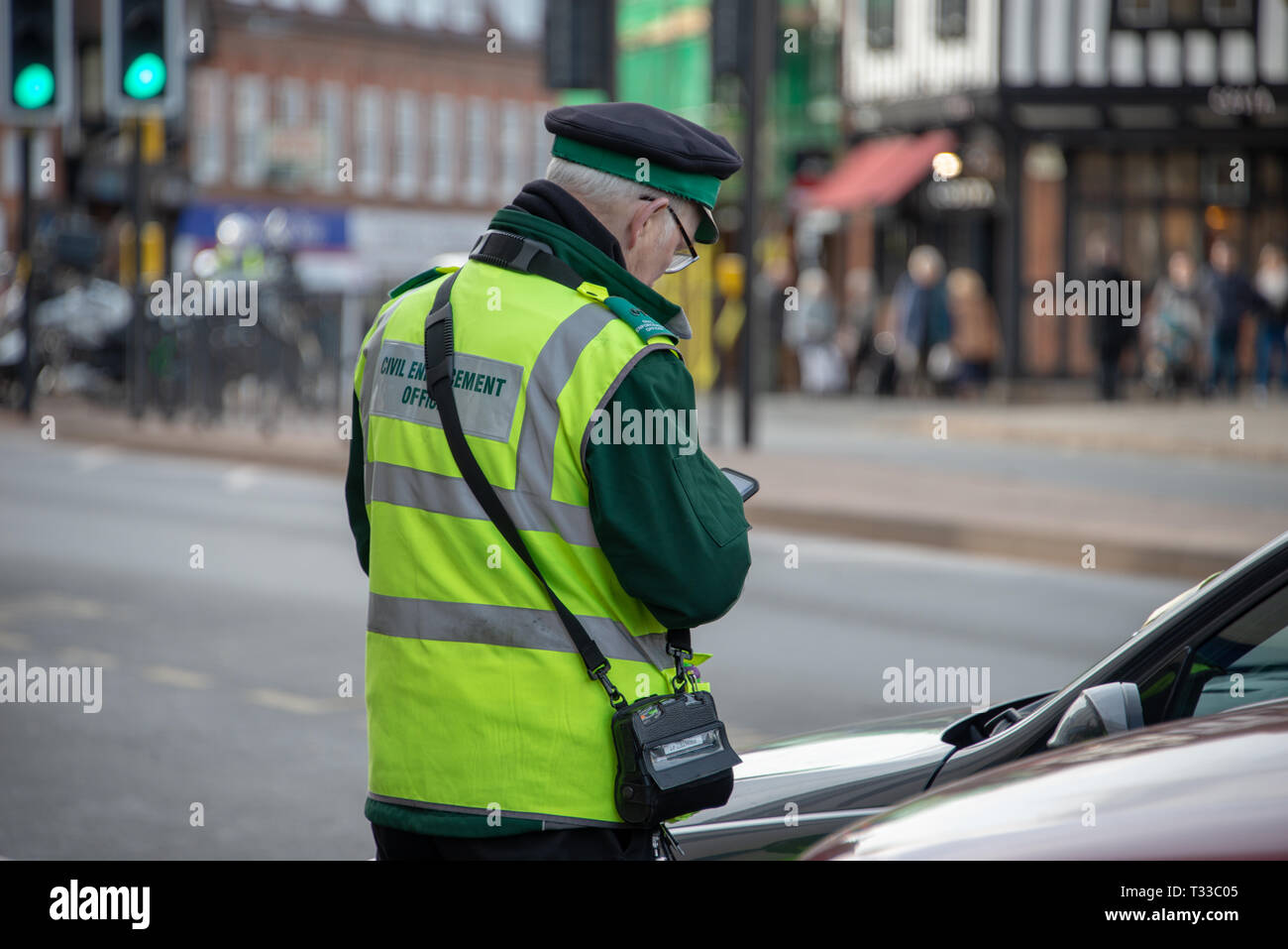 Parking attendant civil enforcement officer hi-res stock photography ...