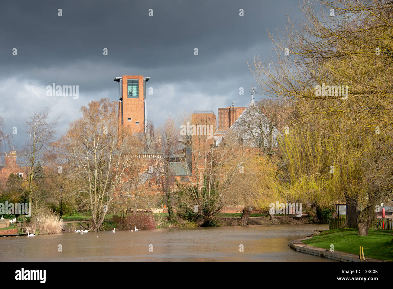 Royal Shakespeare Theatre Stratford upon Avon Warwickshire England UK ...
