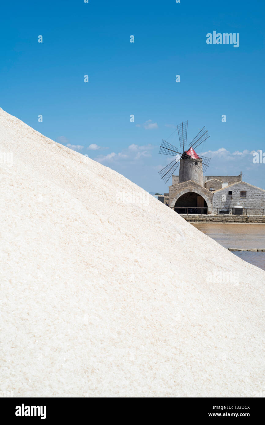 Salt pans windmill hi-res stock photography and images - Alamy