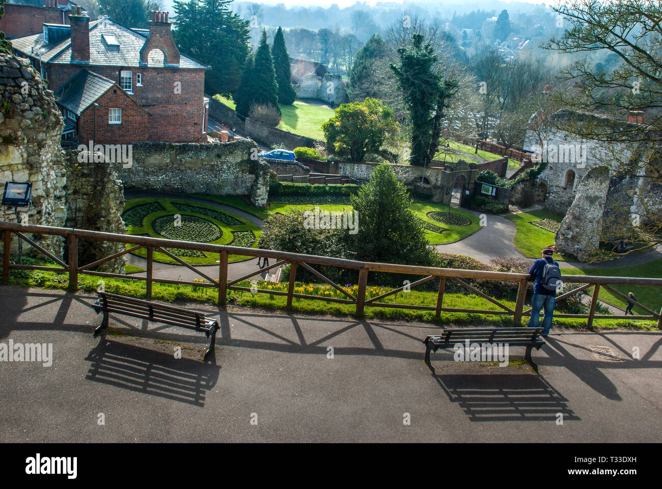 Aerial view guildford hi-res stock photography and images - Alamy