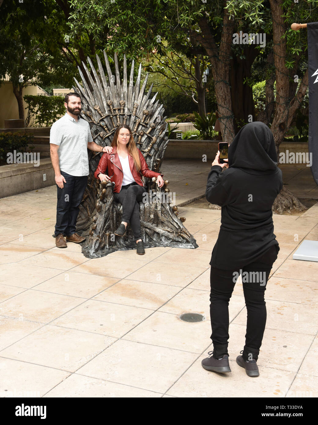 Iron throne replica hi-res stock photography and images - Alamy