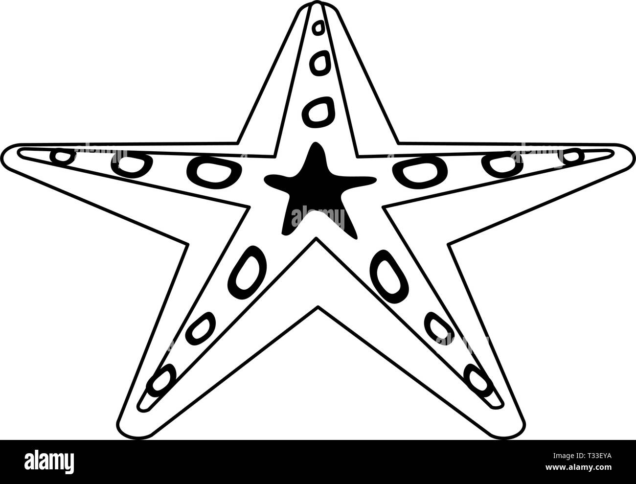 Sea star cartoon isolated Stock Vector Image & Art - Alamy