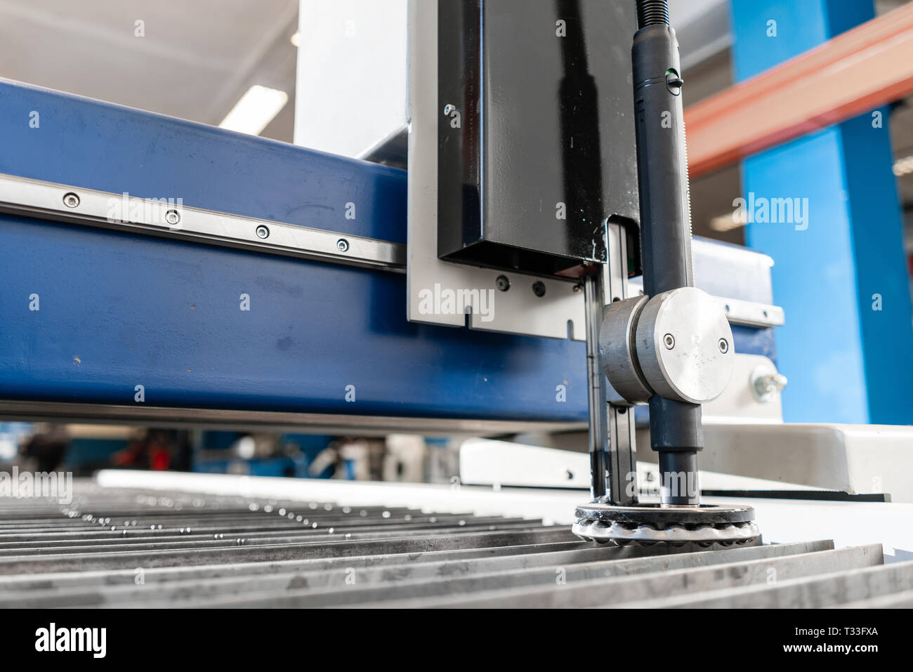 Industrial plasma machine cut of metal plate. New CNC Laser Plasma ...