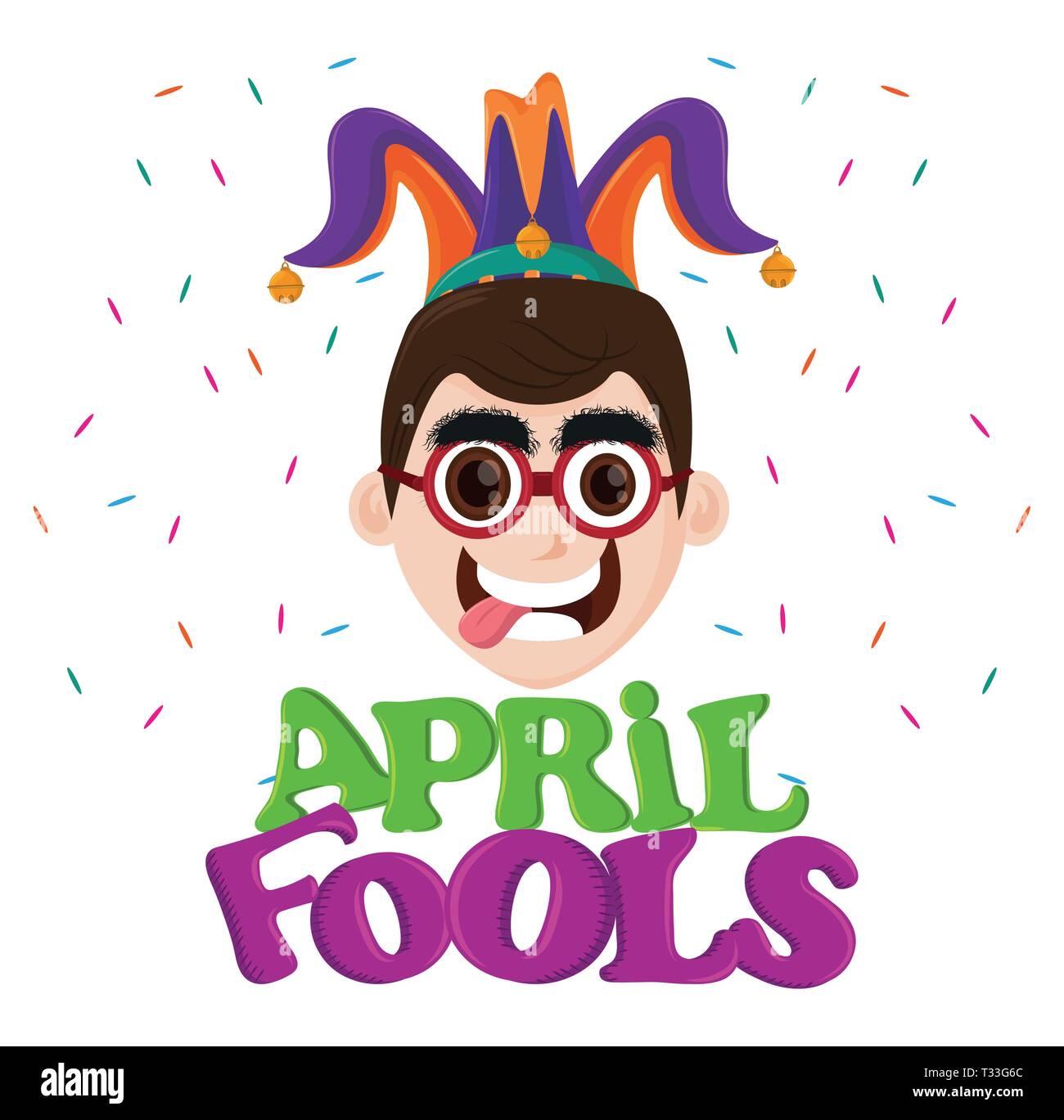 April fools day card Stock Vector Image & Art - Alamy