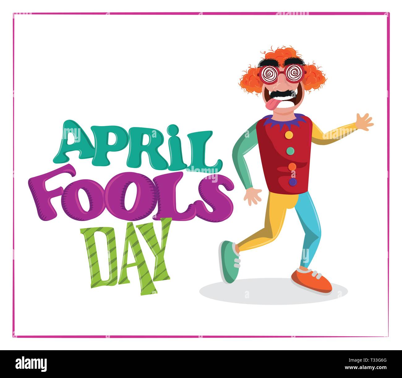 April fools day cartoons hi-res stock photography and images - Alamy