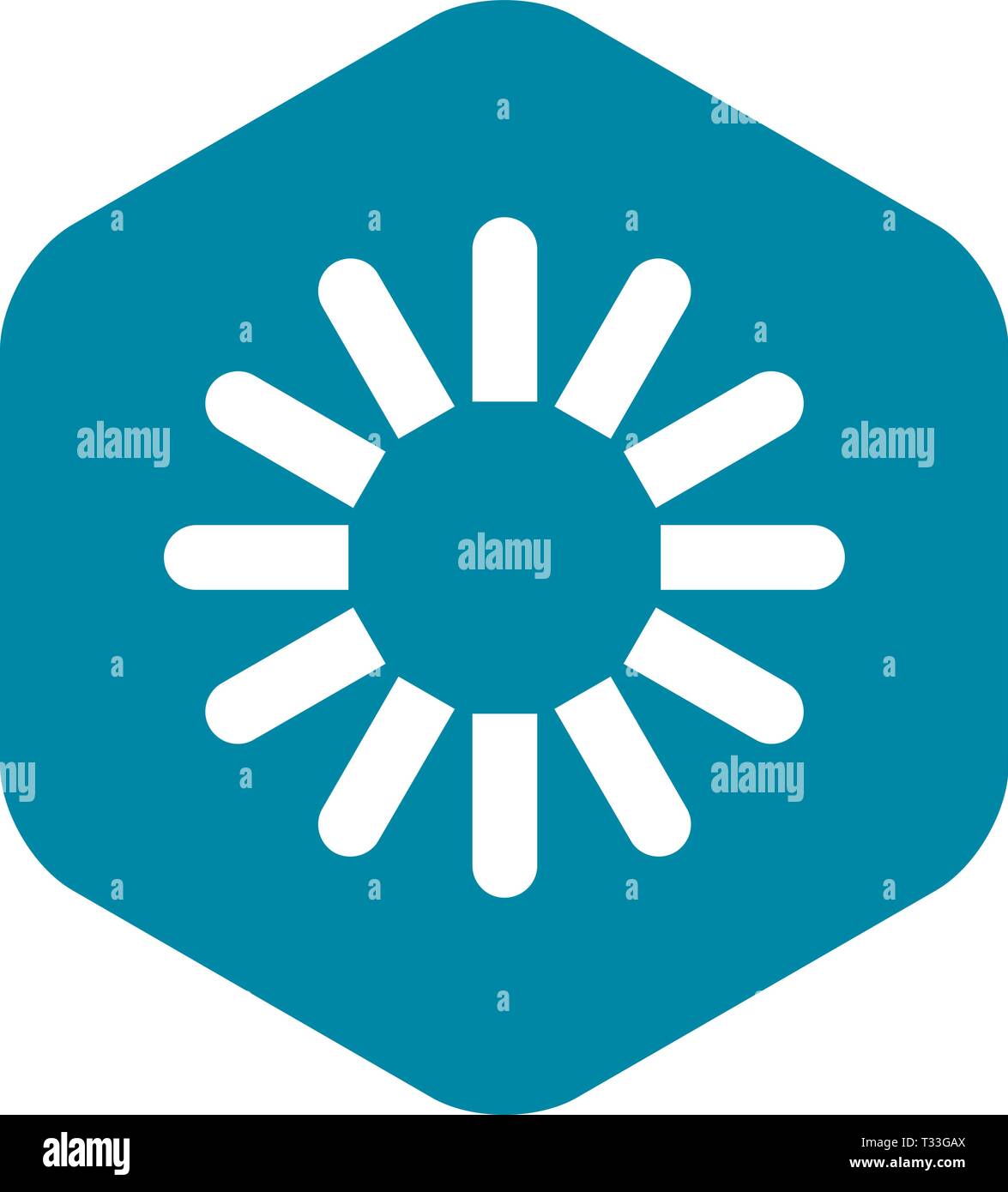 Sign download icon in simple style isolated on white background ...