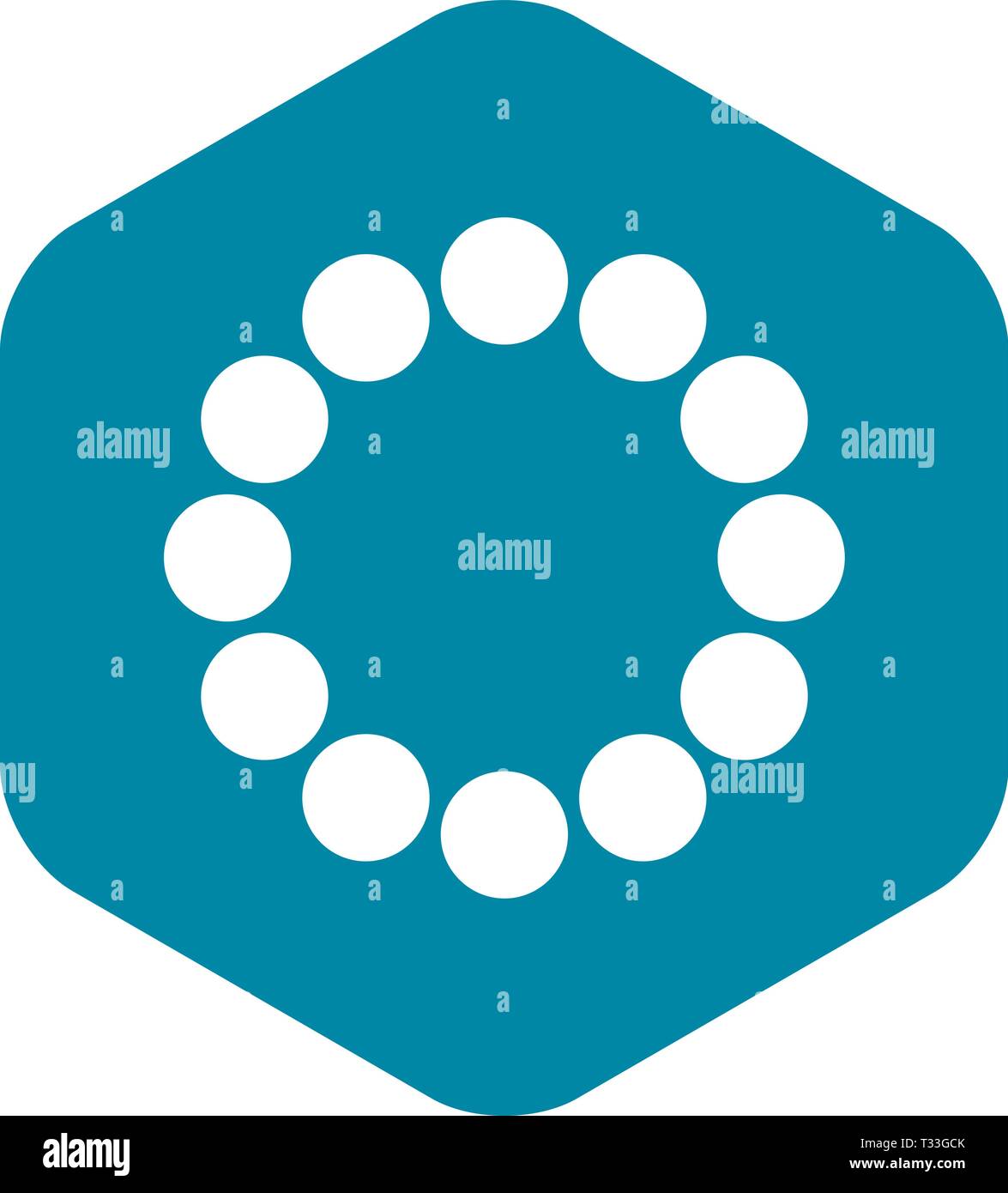 Sign expectations page load icon in simple style isolated on white ...