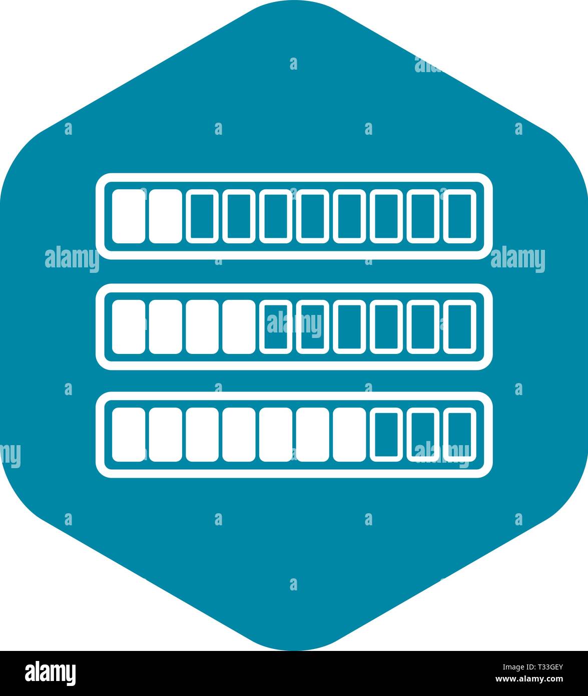 Sign horizontal columns download online icon in simple style isolated ...