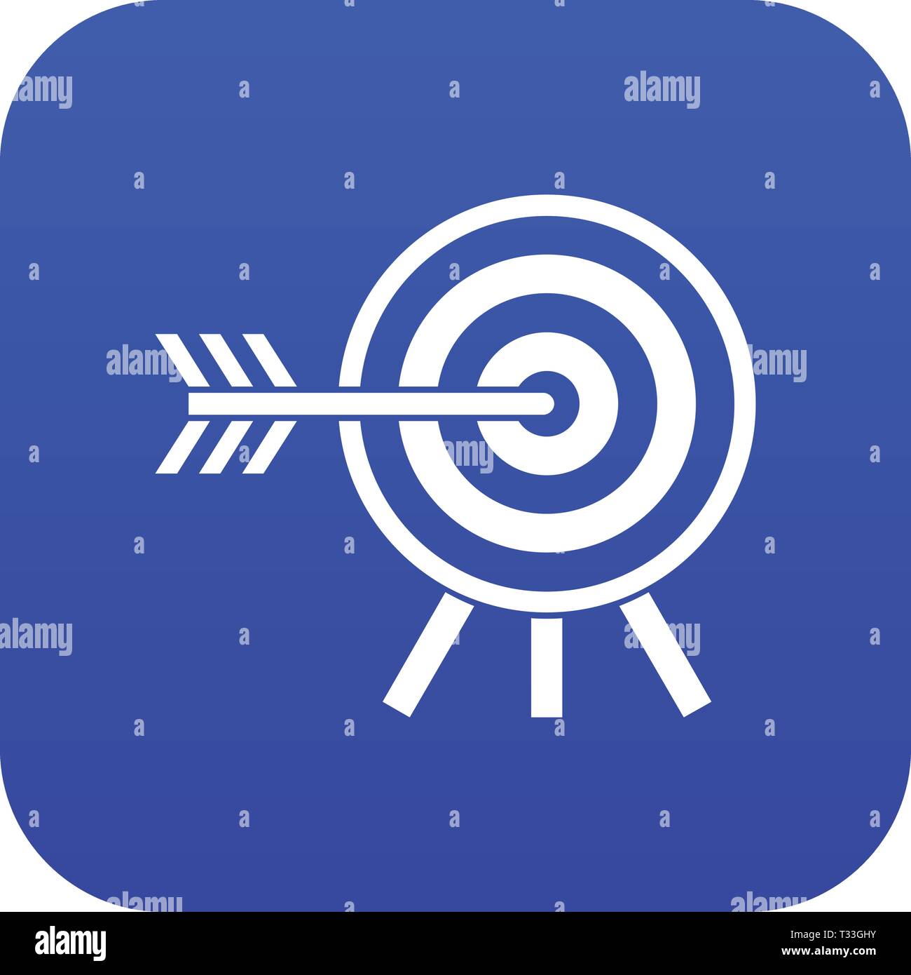 Darts icon digital blue for any design isolated on white vector ...