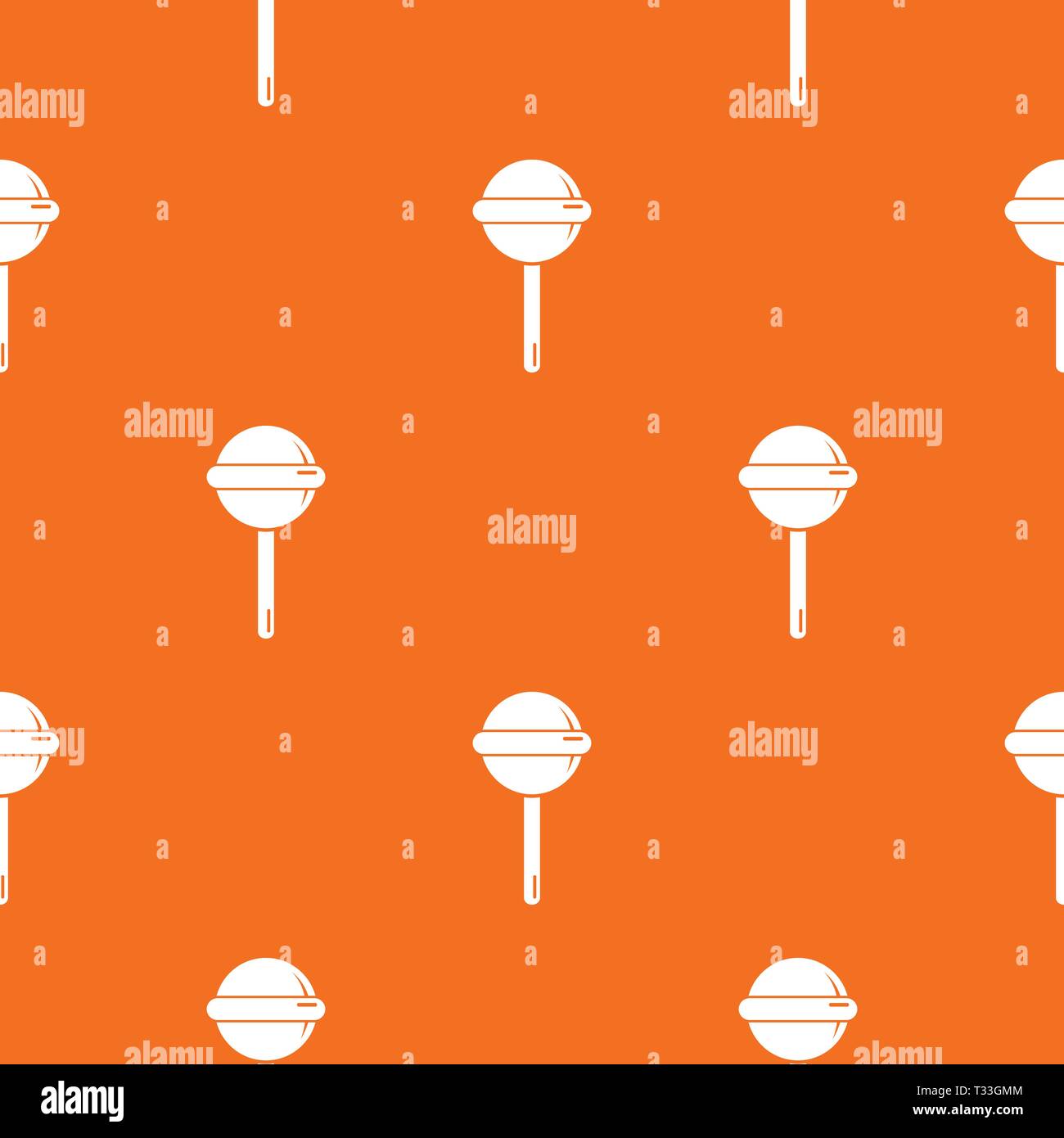 Round lollipop pattern vector orange for any web design best Stock ...