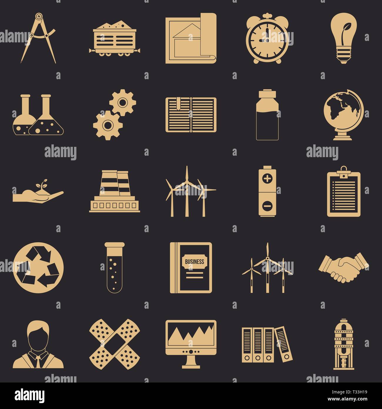 Expenses icons set. Simple set of 25 expenses vector icons for web for ...