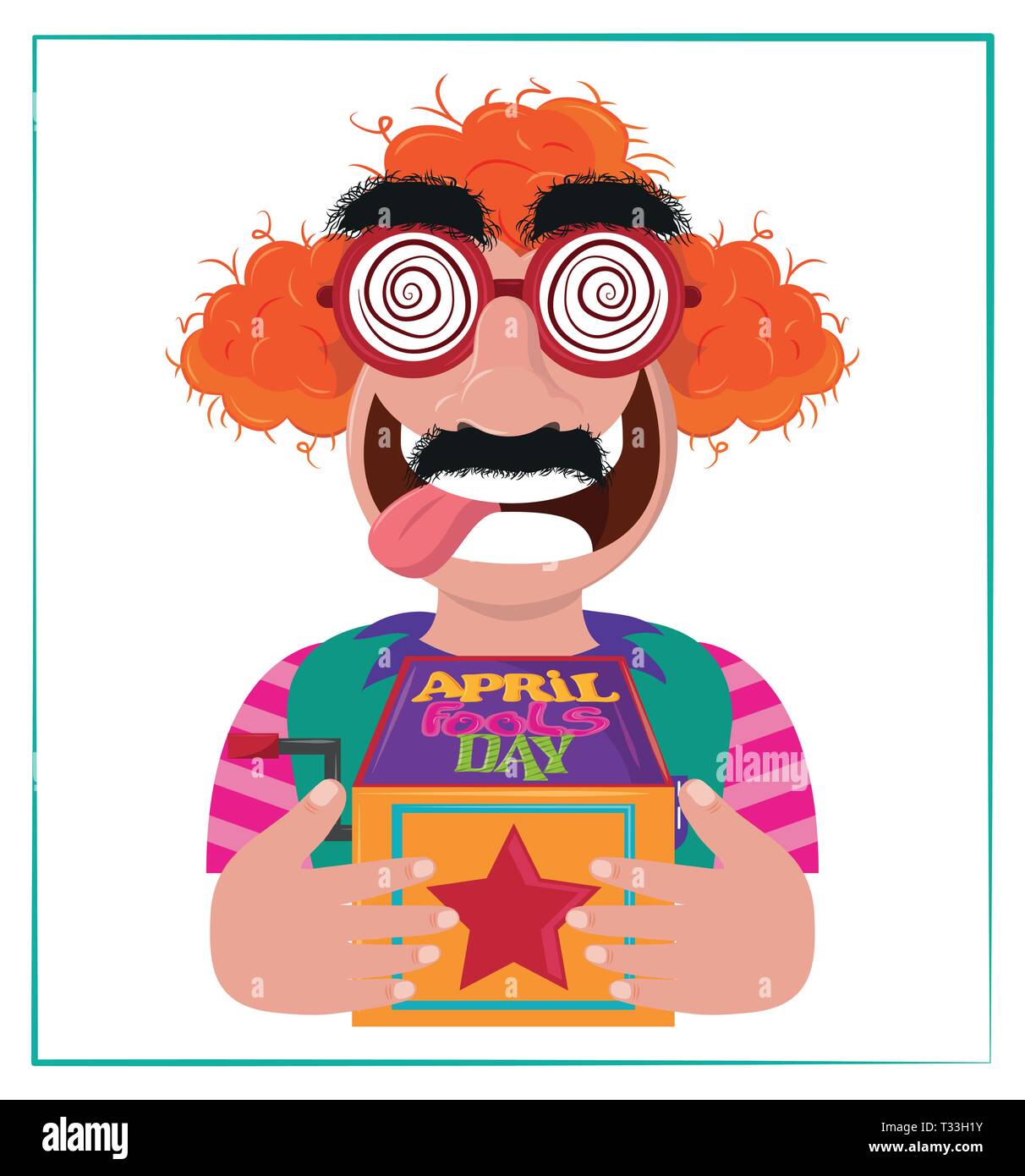 April fools day cartoon Stock Vector Image & Art - Alamy