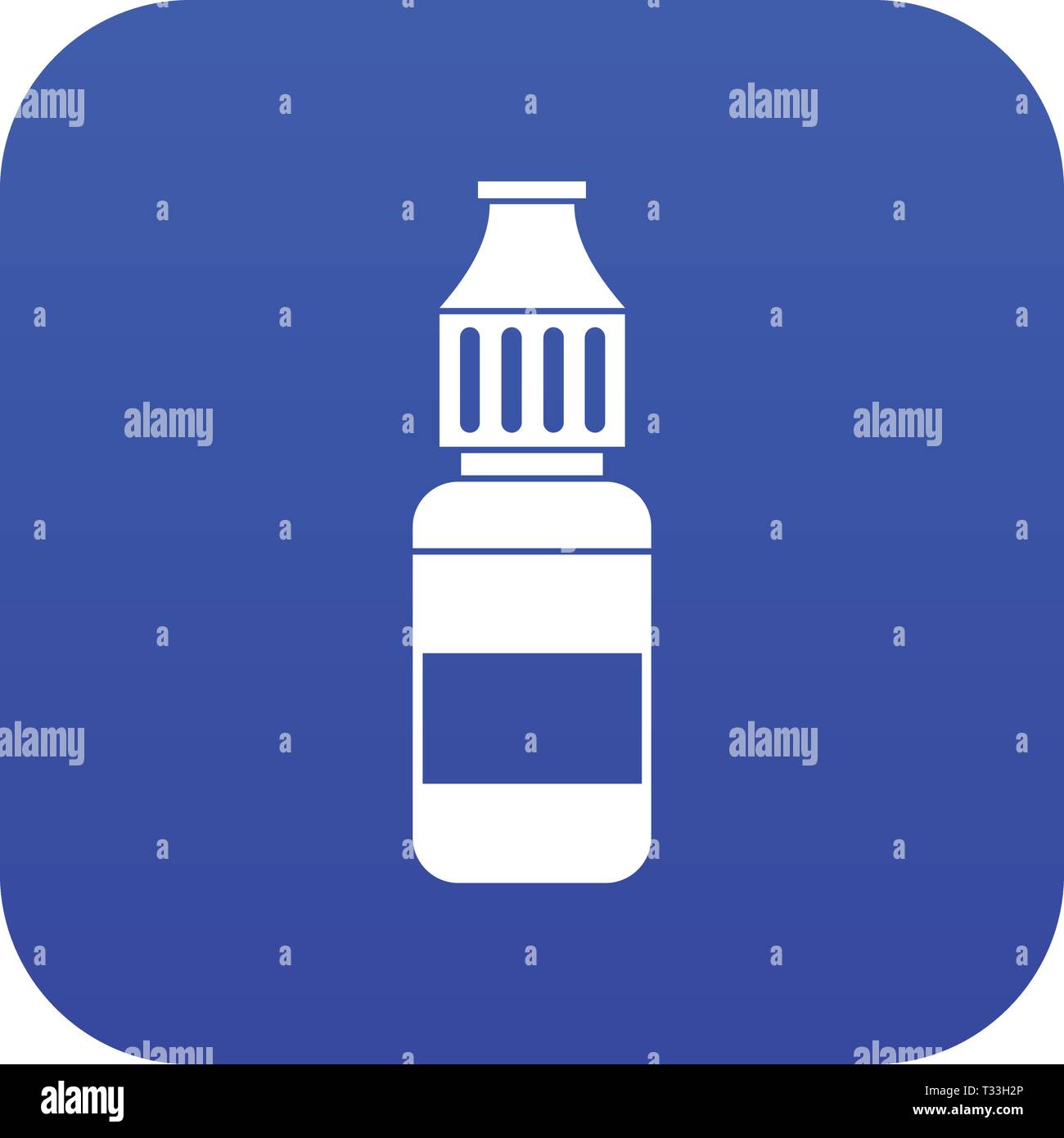 Liquid for electronic cigarettes icon digital blue for any design ...