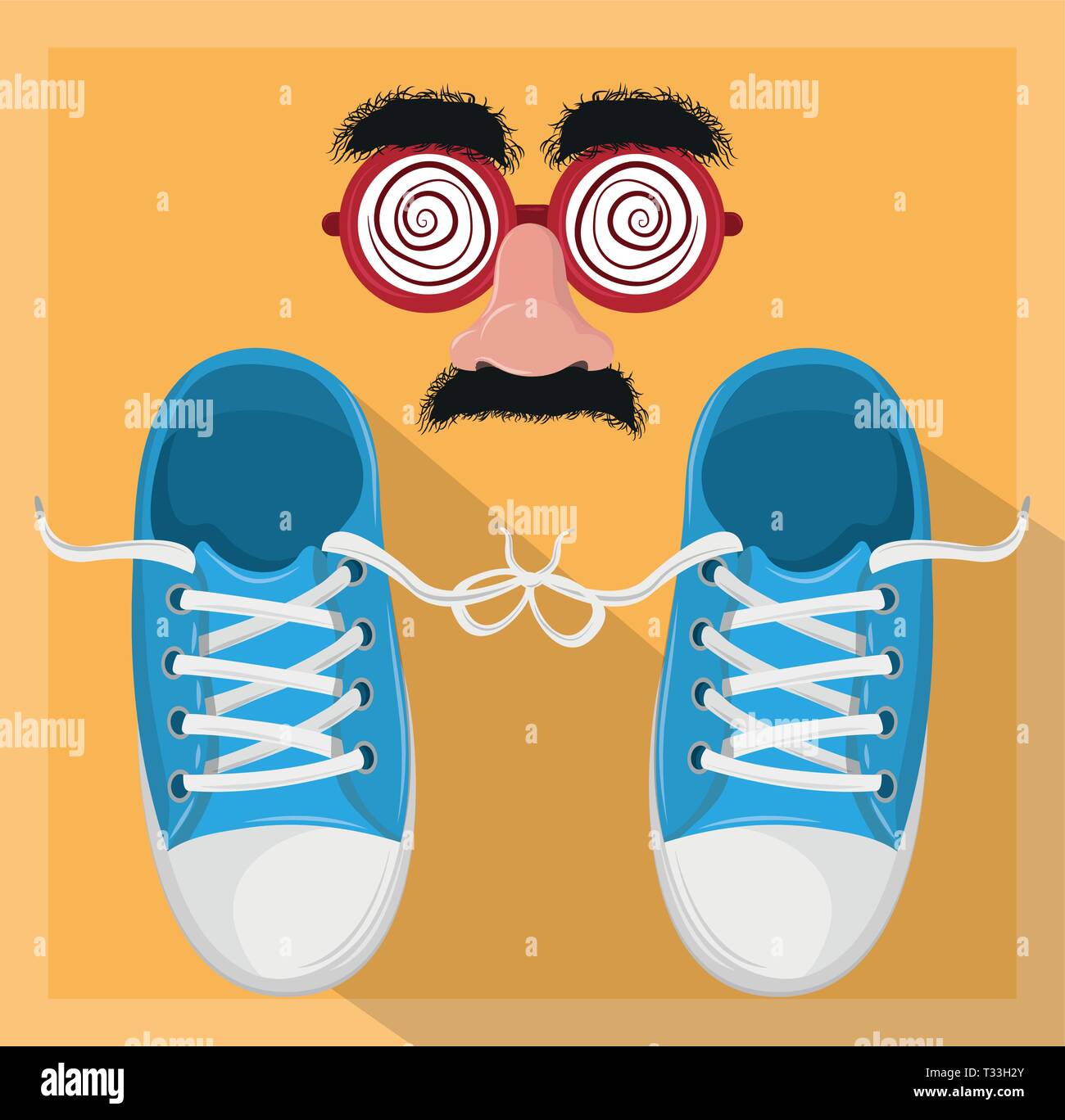 Cartoon april fool mask comic Stock Vector Images - Alamy