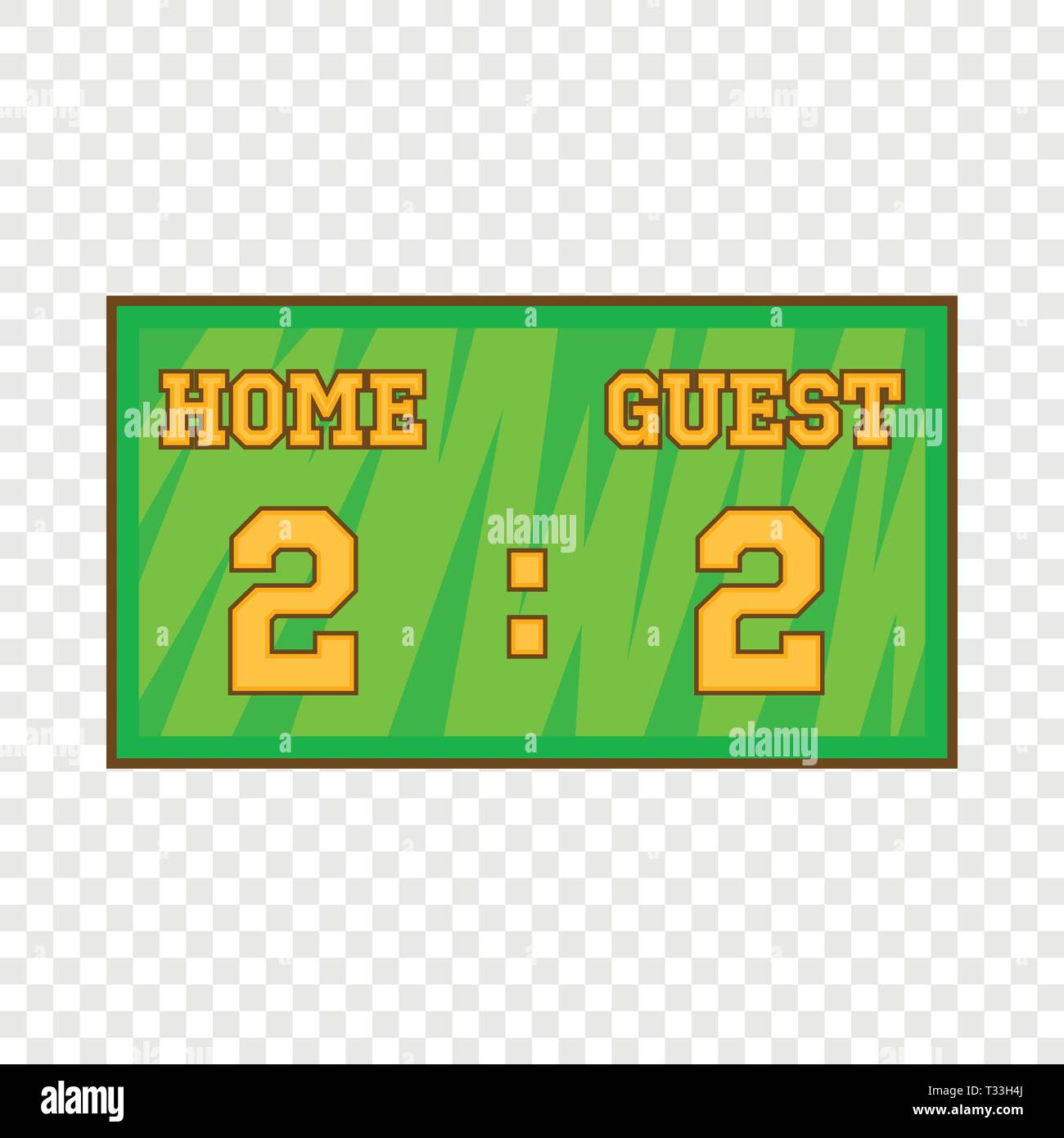 Baseball score board icon in cartoon style isolated on background for ...