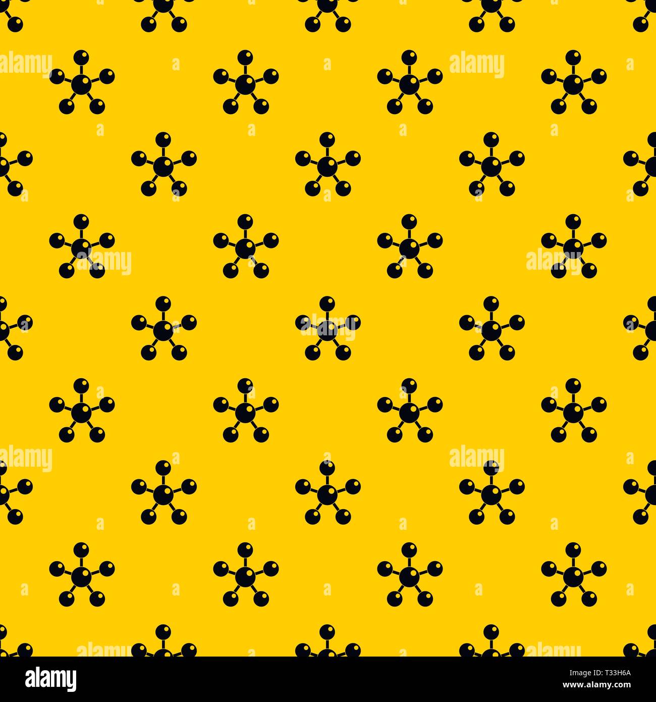 Chemical and physical atoms molecules pattern seamless vector repeat ...