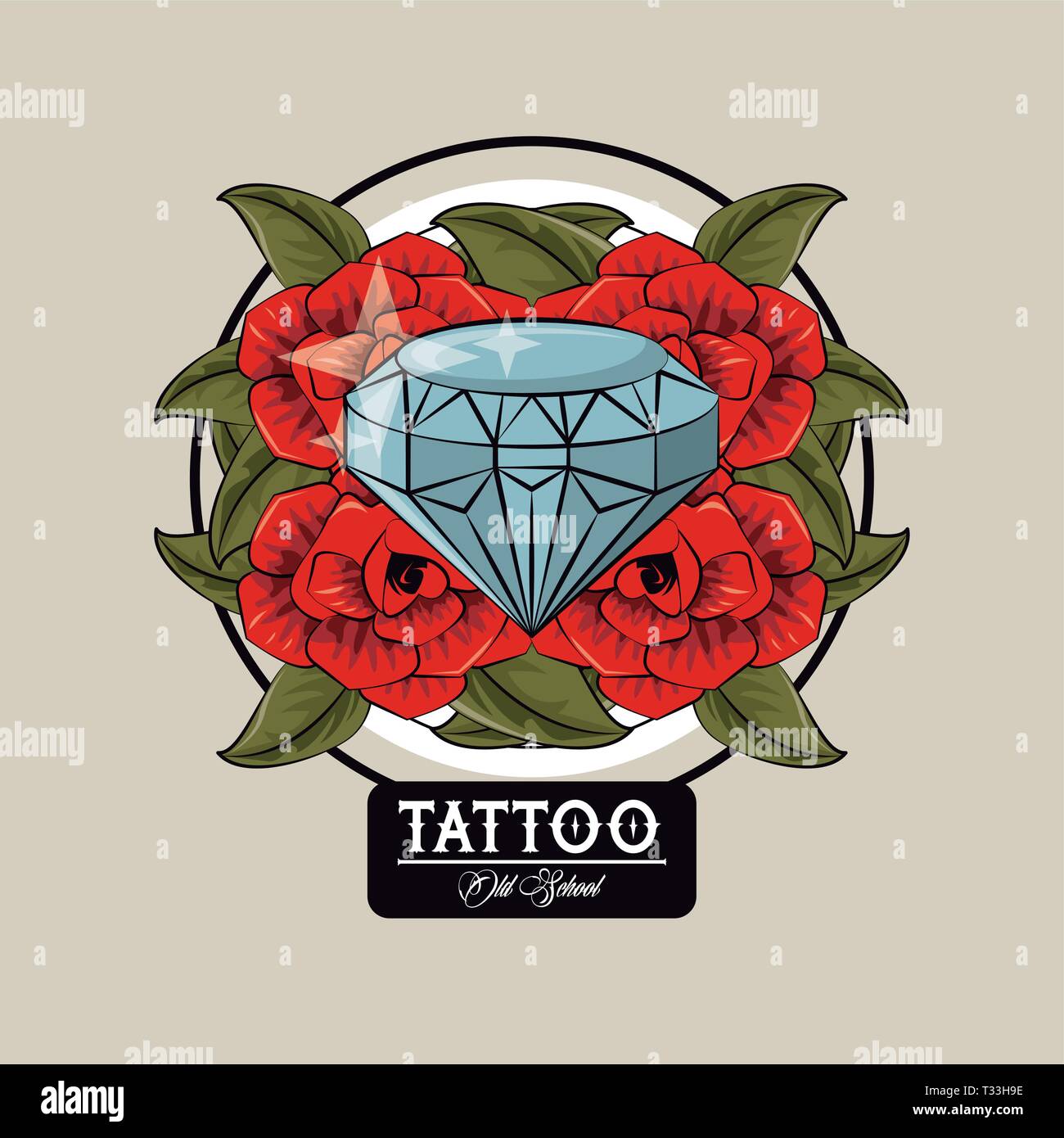 Tattoo Studio Old School Stock Vector Image Art Alamy