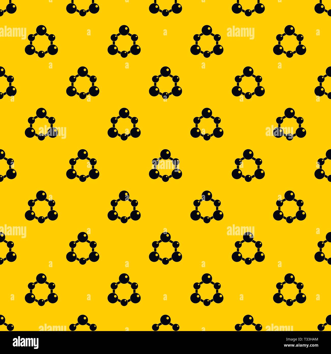 Chemical and physical atoms molecules pattern seamless vector repeat ...