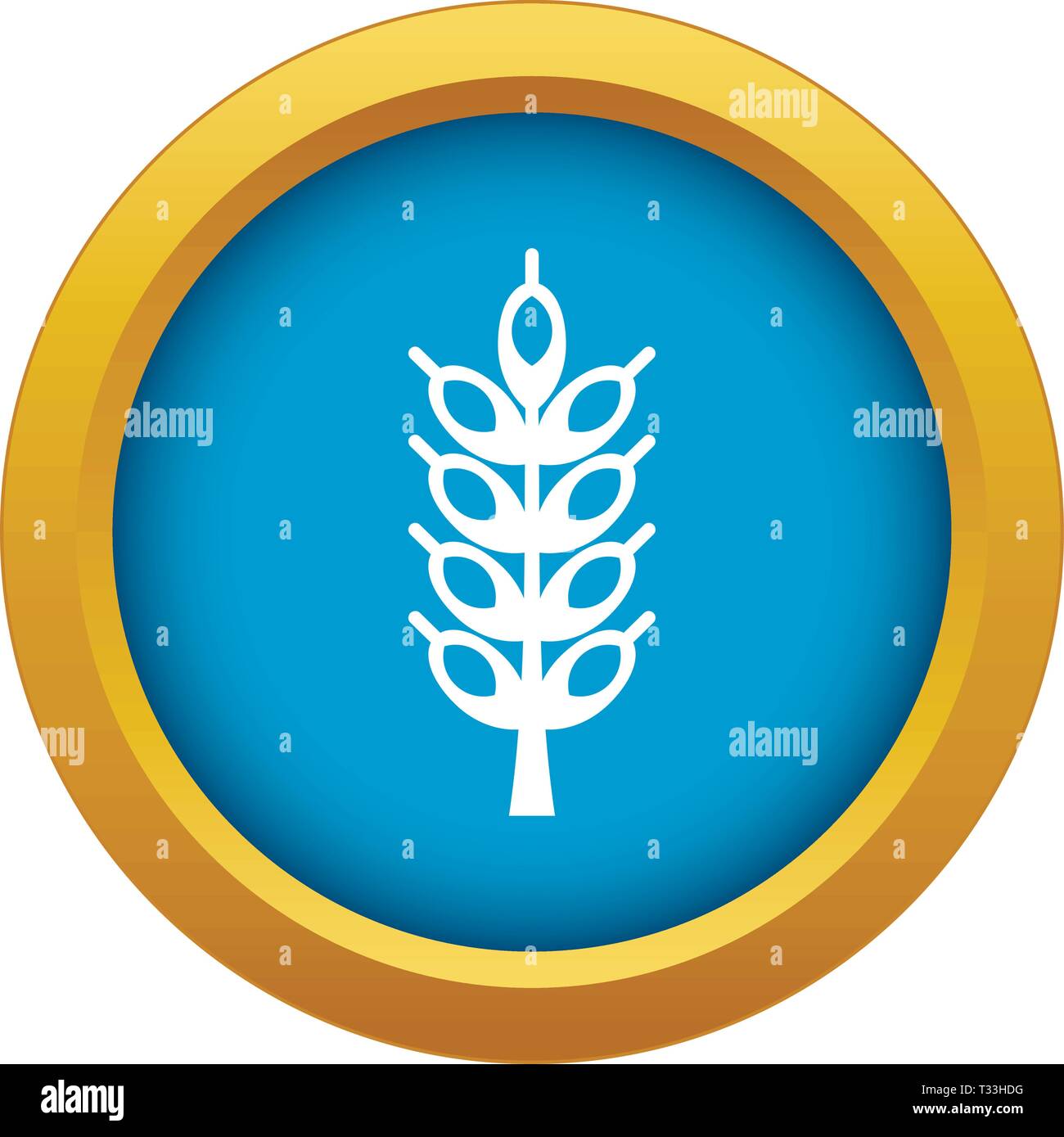 Big spike icon blue vector isolated on white background for any design ...