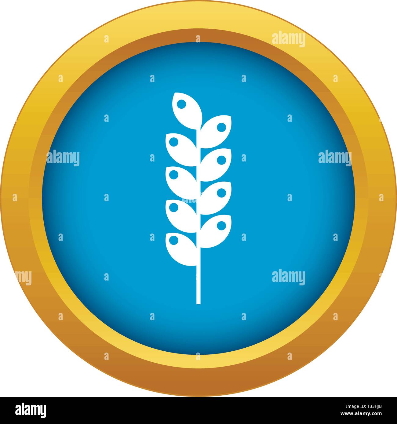 Tight spike icon blue vector isolated on white background for any ...