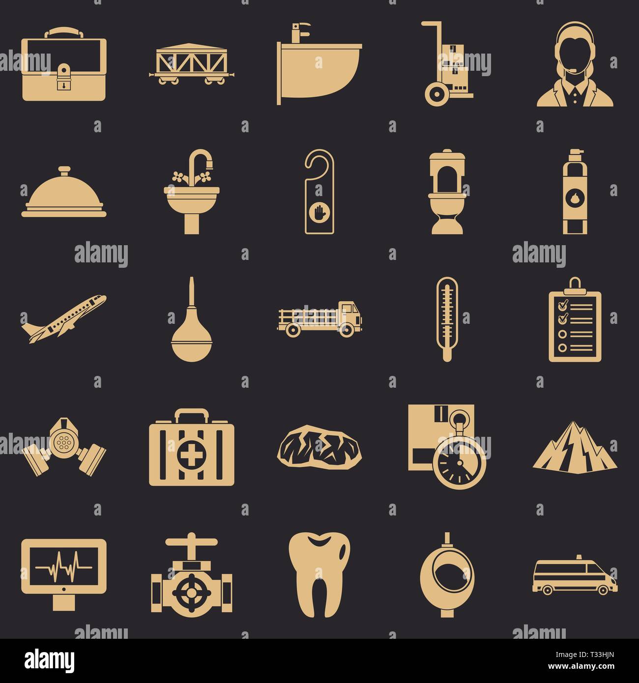 Making things icons set. Simple set of 25 making things vector icons ...