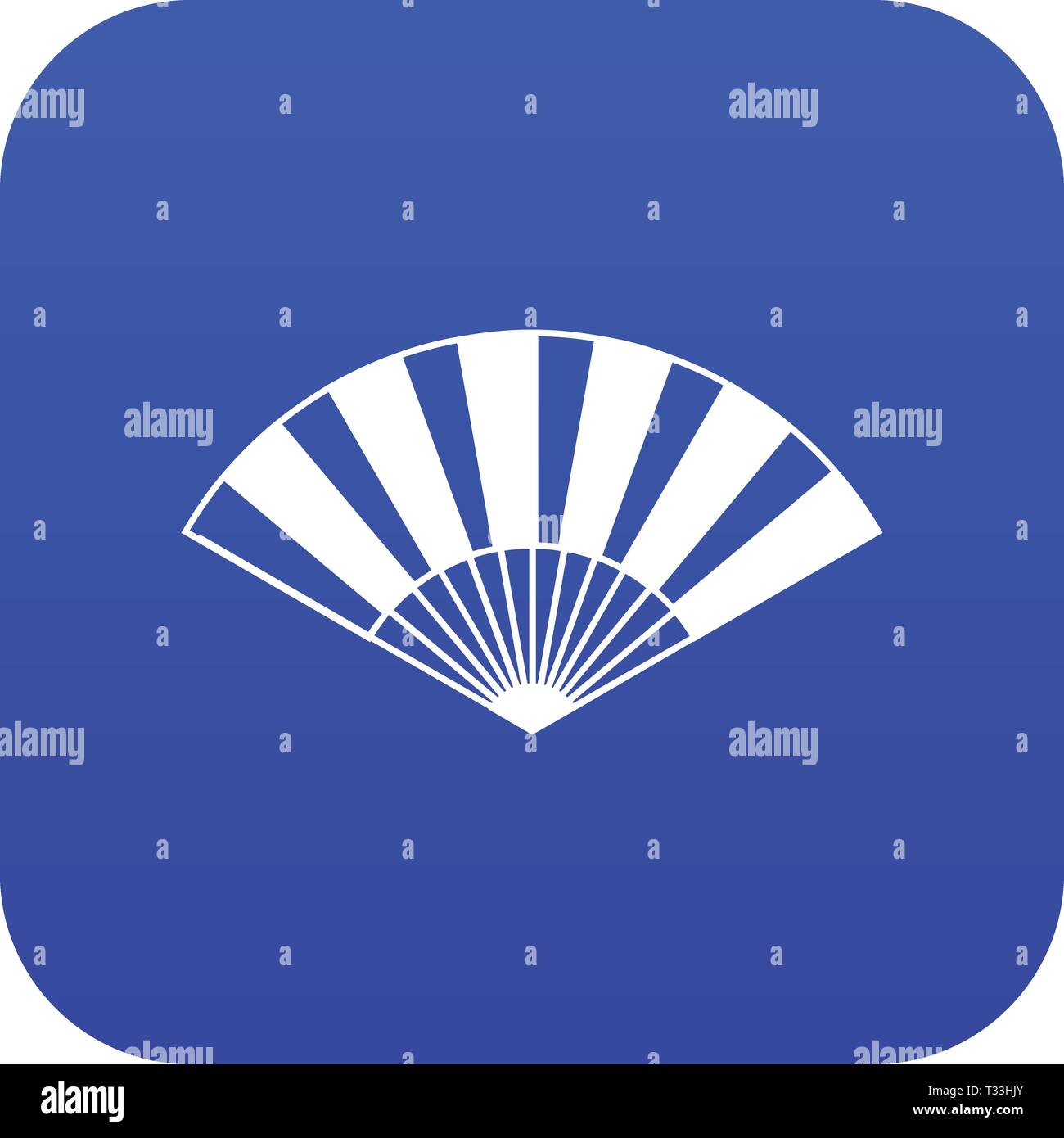 Fan icon digital blue for any design isolated on white vector ...