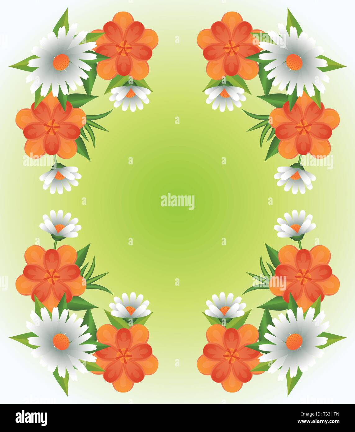 Floral frame blank card Stock Vector Image & Art - Alamy