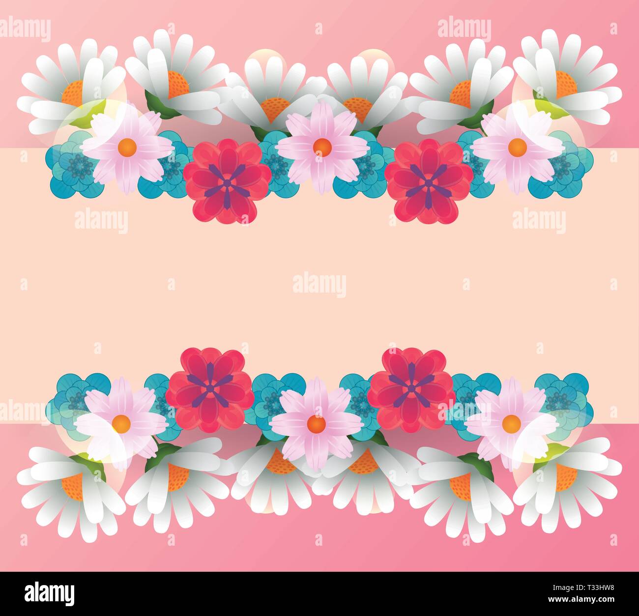 Floral frame blank card Stock Vector Image & Art - Alamy