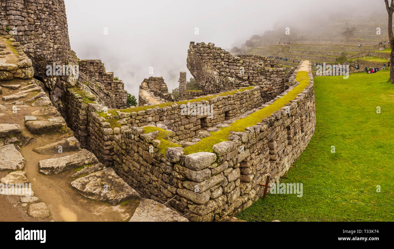 Old inca stone path machu picchu hi-res stock photography and images ...