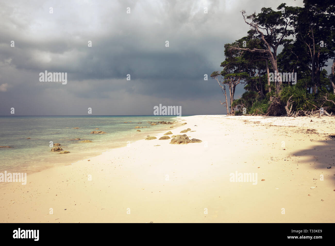 Tropical beach on Havelock island Andaman Islands, India Stock Photo ...