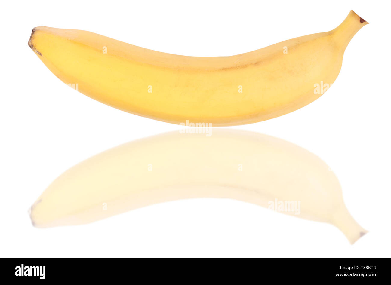 Yellow Banana Isolated Stock Photo - Alamy