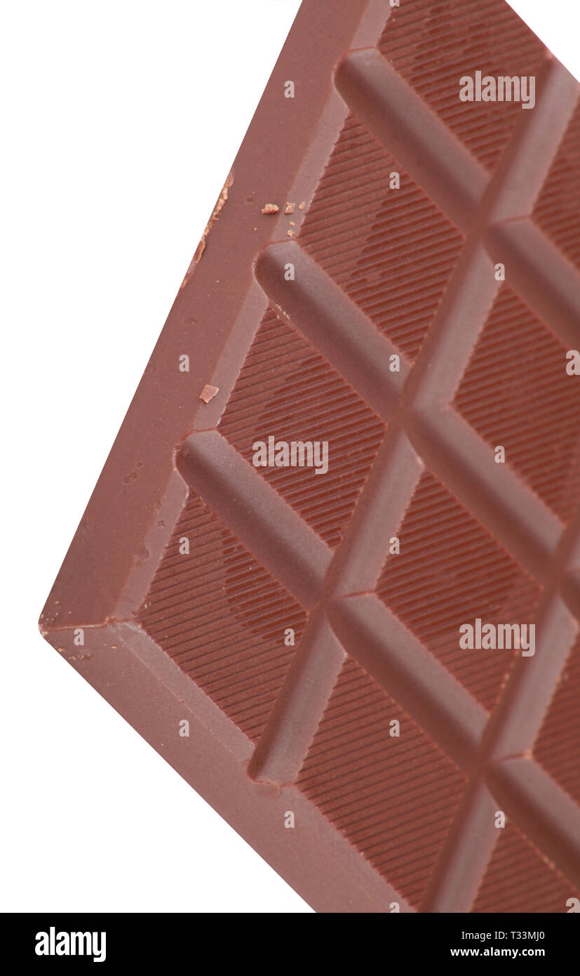bar of brown chocolate isolated Stock Photo - Alamy