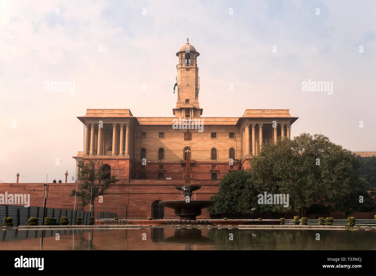Illuminated Presidents House in India. Rashtrapati Bhavan Stock Photo ...