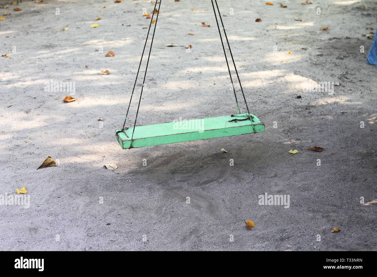 Isolated swing on the beach (Ari Atoll, Maldives Stock Photo - Alamy