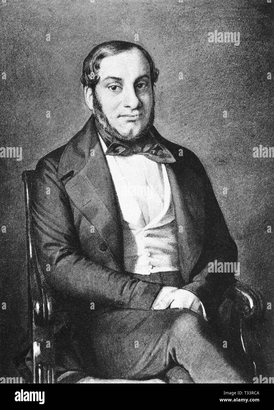 P- RETRATO DE ALEJANDRO MON MENENDEZ (1801-1882) - FOTOGRAFIA EN BLANCO ...