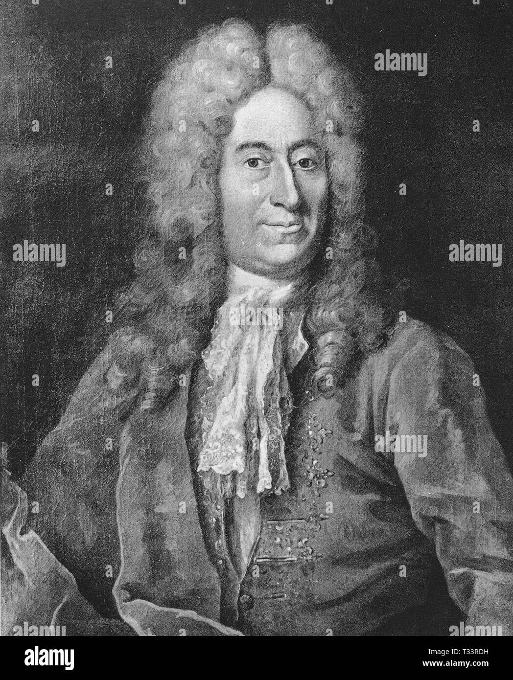 OLAUS ROEME 1644-1710. ASTRONOMO DANES. ROEMER OLAUS Stock Photo - Alamy