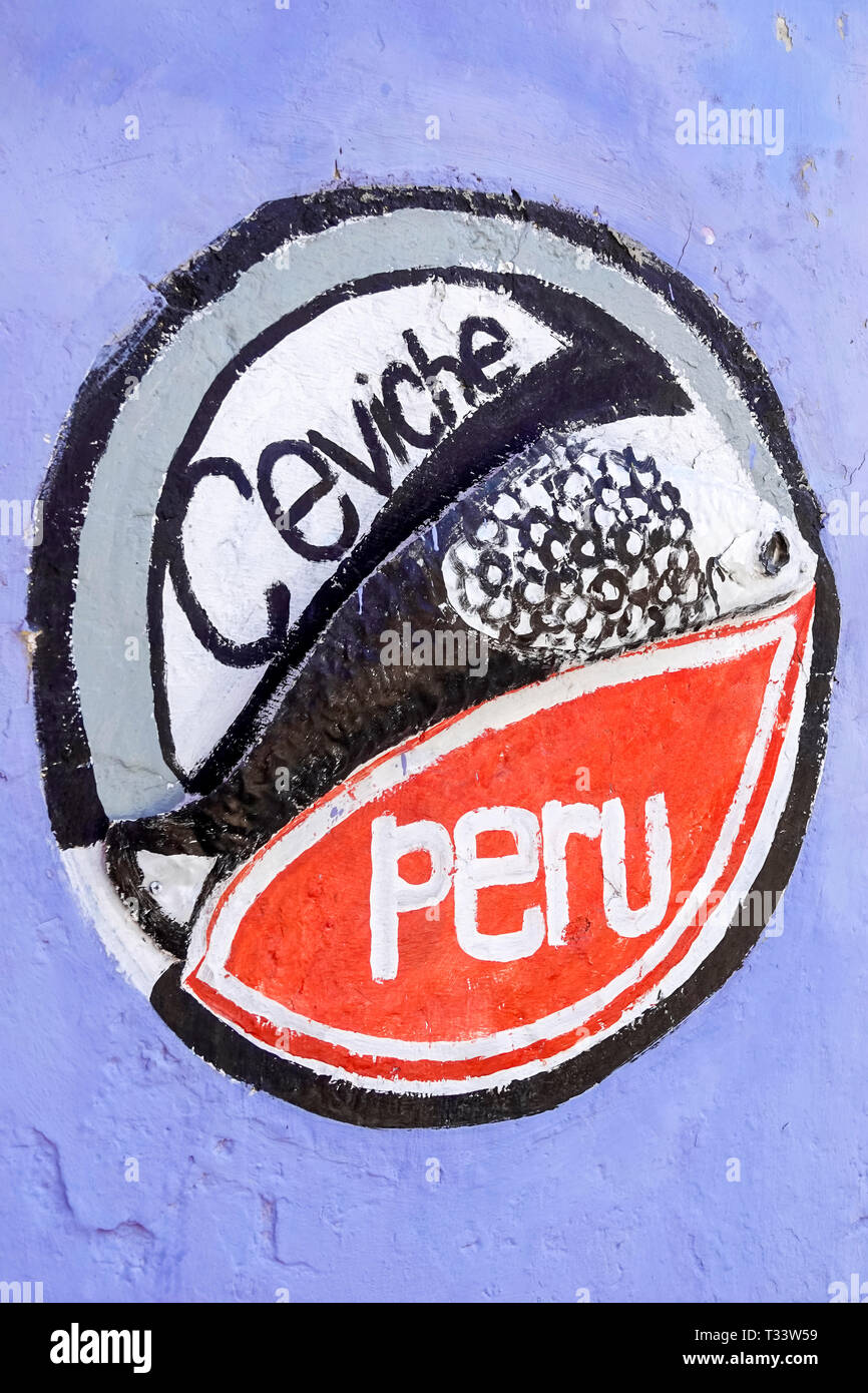 Cartagena Colombia,Center,centre,Getsemani,painted sign,ceviche Peru ...