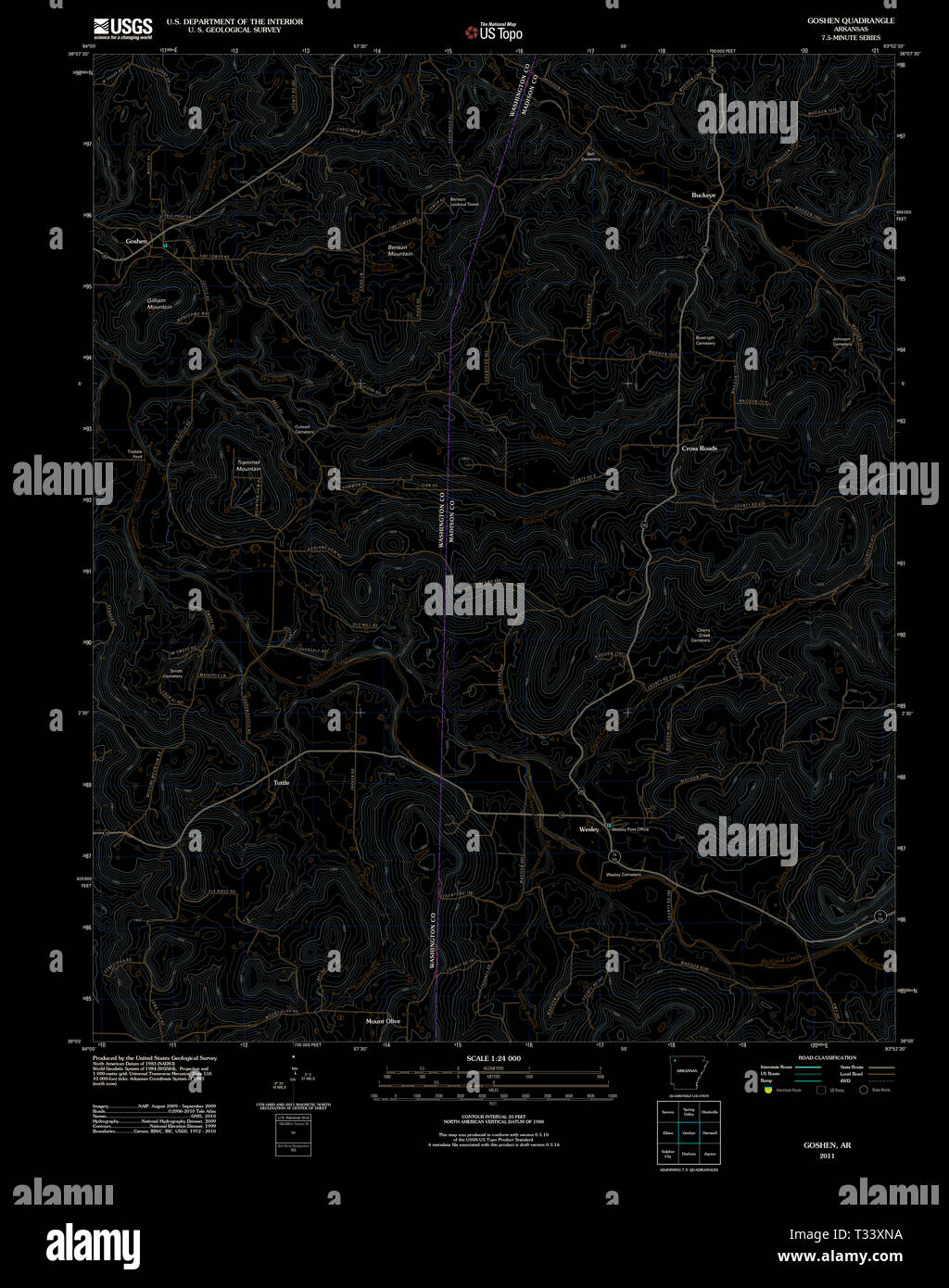 Goshen map hi-res stock photography and images - Alamy