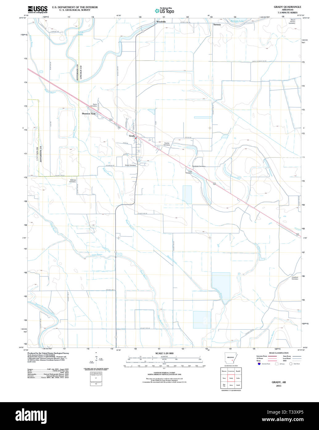 Grady map hi-res stock photography and images - Alamy
