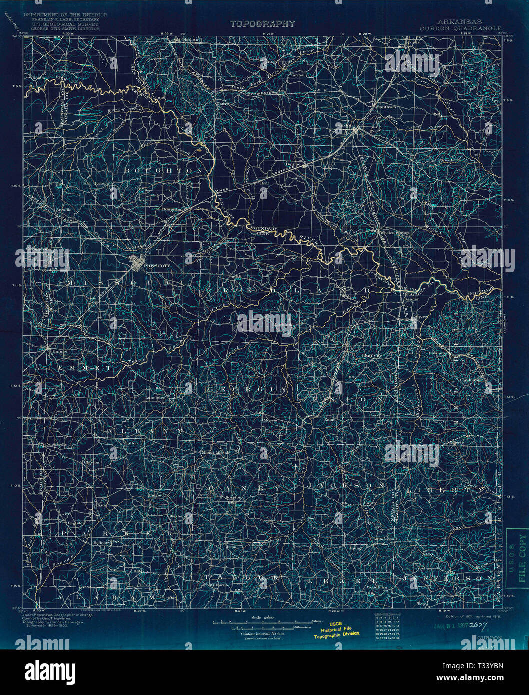 Map of gurdon hi-res stock photography and images - Alamy